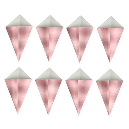 BESTOYARD 50pcs Popcorn Boxes Food Containers Snack Container Dessert Trays Popcorn Cone Boxes Open- Popcorn Box Food Cones Bag Popcorn Treat Box Paper Popcorn Boxes Party Popcorn Boxes Cup