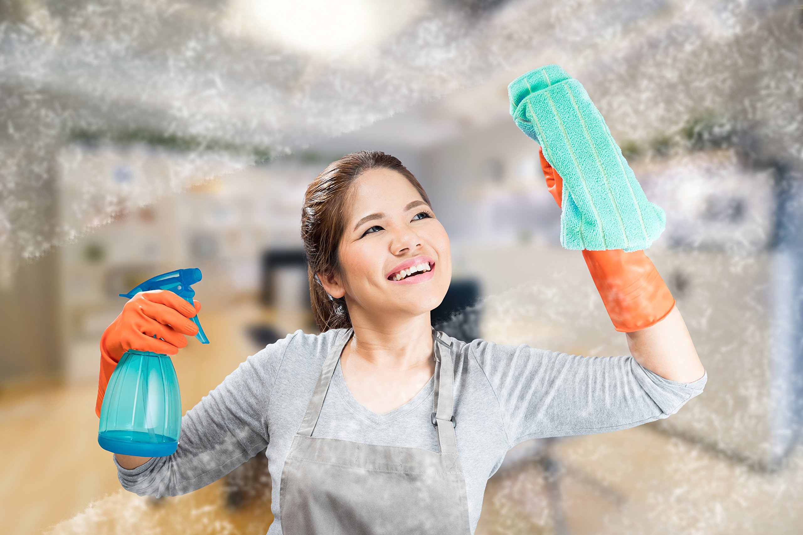 Empty Spray Bottles - 12 Oz Refillable Sprayer - pack of 3 - for Essential Oil, Water, Kitchen, Bath, Beauty, Hair, and Cleaning - Durable Trigger Sprayer with Mist & Stream Modes