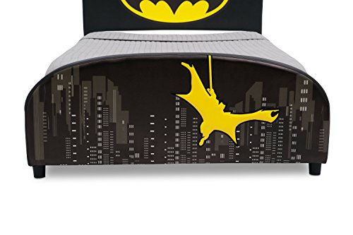 Delta Children Upholstered Twin Bed, DC Comics Batman