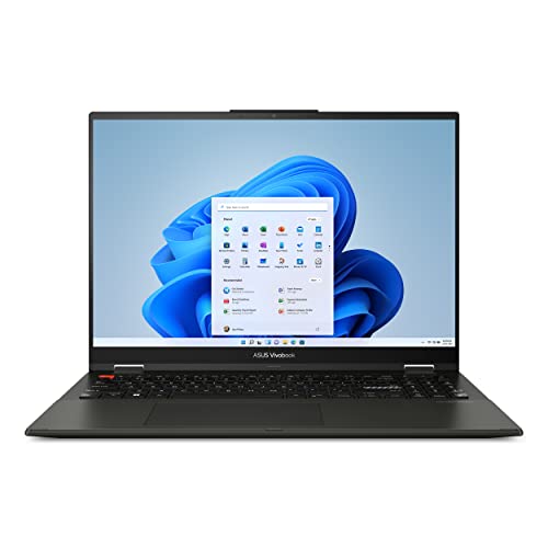 ASUS 2023 Vivobook S 16 Flip 16” WUXGA 16:10 Touch, Intel Core i5-13500H CPU, Intel HD Graphics, 8GB RAM, 512GB SSD, Stylus Supported, Windows 11 Home, Midnight Black, TP3604VA-DS51T