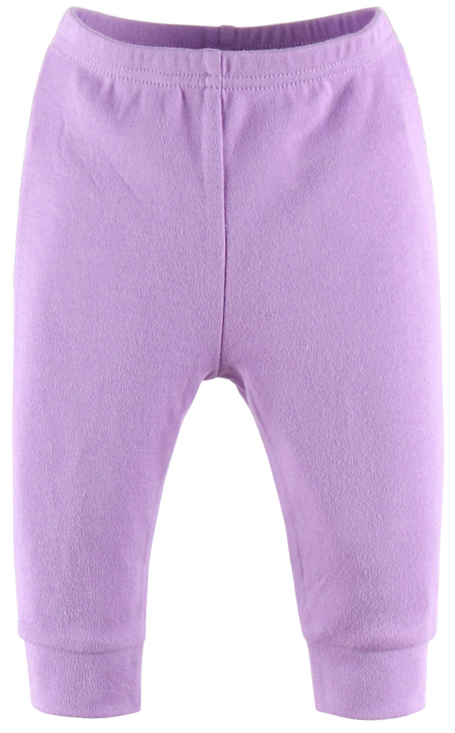 The Peanutshell Pastel Baby Pants Set | 5 Pack in Purple, Grey, & Mint | Newborn to 24 Month Sizes (3 Months)