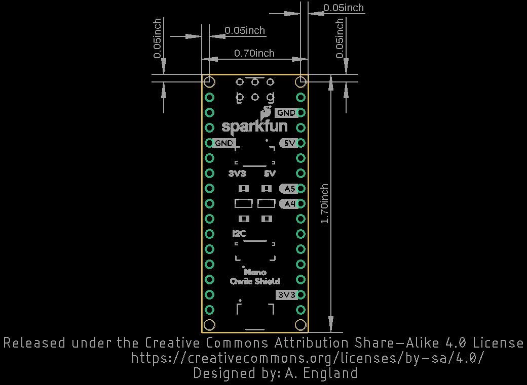 SparkFun Qwiic Shield Compatible with Arduino Nano-connect the I2C bus (GND, 3.3V, SDA and SCL) to four Qwiic connectors (two horizontally and two vertically mounted)-daisy chaining-Soldering Required