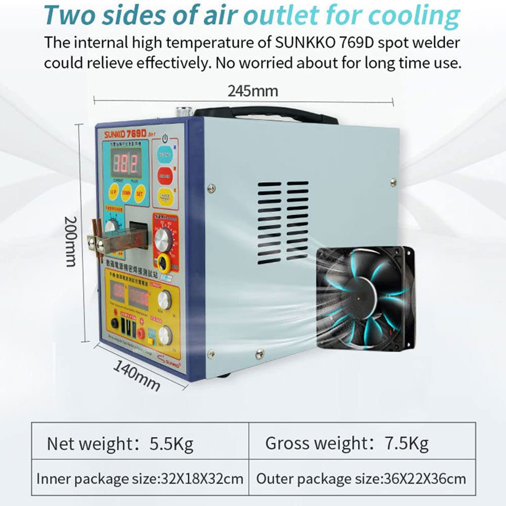 769D spot welder 3.2KW induction delay touch welding machine small 18650 lithium battery spot welding machine,for Welding Lithium-ion Battery Pack,110V-220V
