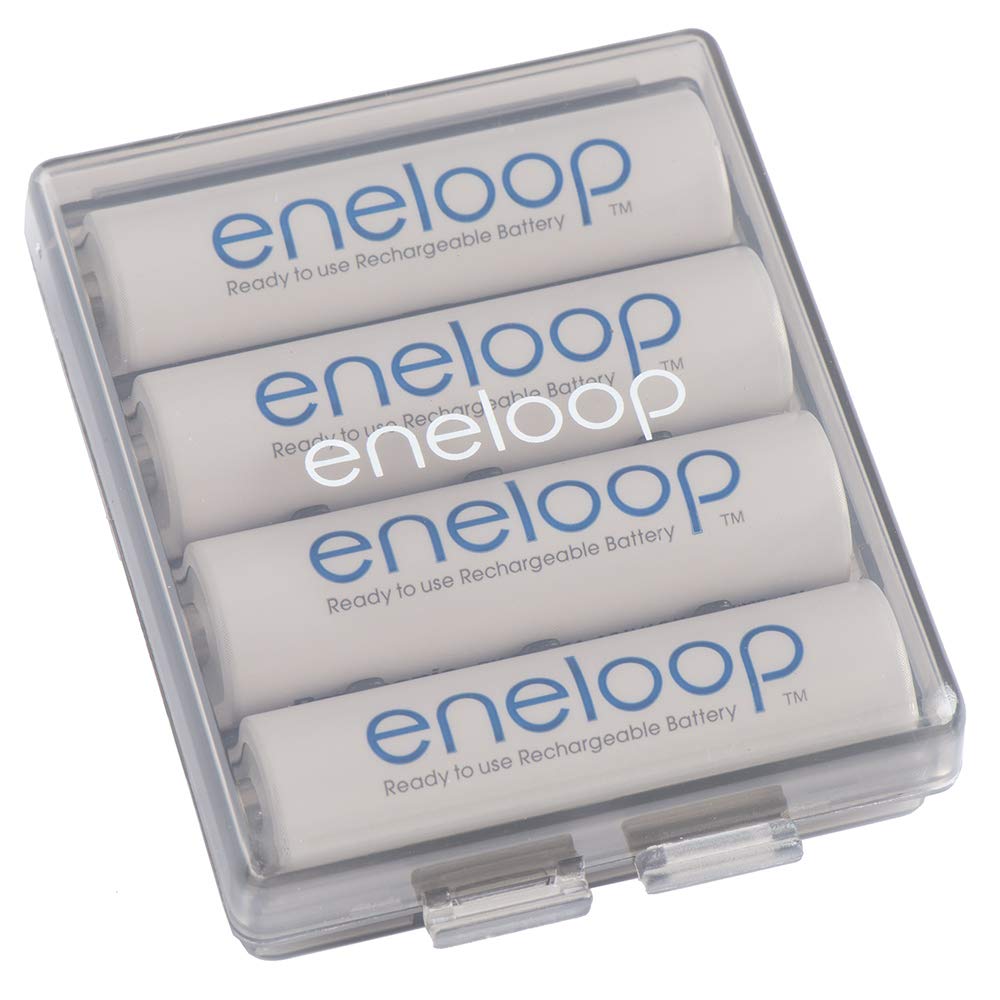 Eneloop Panasonic BQ-CASEK6SA pro Battery Storage Cases with 4AA or 5AAA Battery Capacity, Obsidian Gray (Pack of 6)
