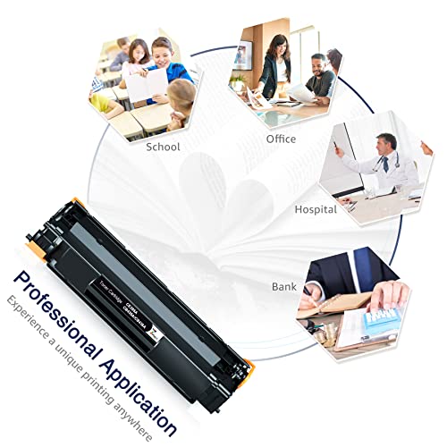 7Magic Compatible Toner Cartridge Replacement for HP 85A CE285A for Laserjet P1102W 1102W P1109W M1212NF MFP P1005 P1006 Printers Ink (Black,2 Pack)