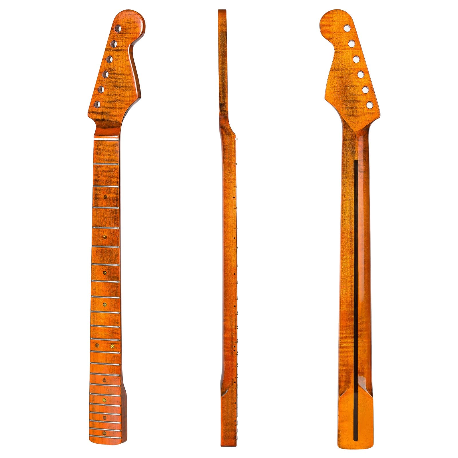 21 Fret Guitar Neck Maple Fretboard Guitar Neck for ST Style Guitar DIY Parts Replacement