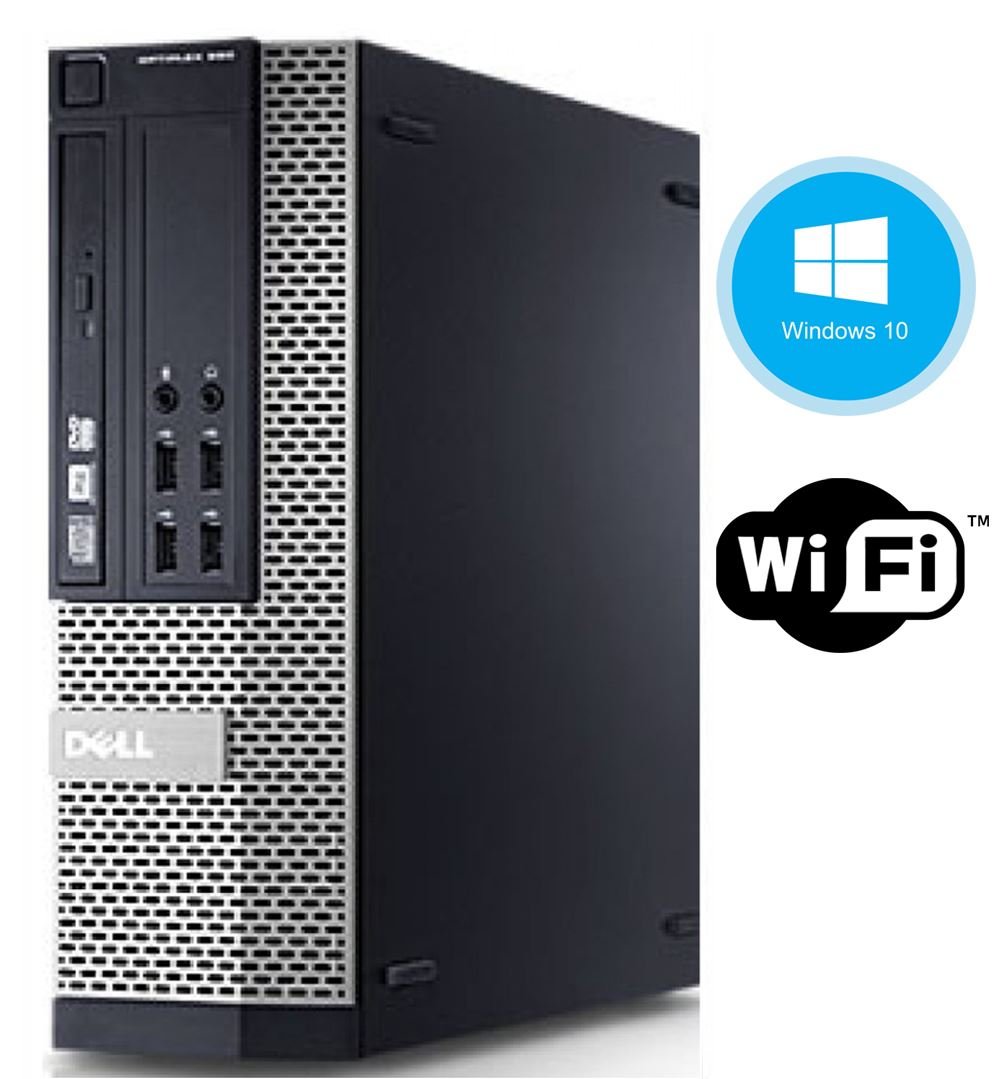 Dell Optiplex 990 SFF Desktop Business Computer PC - Intel Core i5-2400 3.10GHz 8GB DDR3 RAM 128GB SSD DVD Windows 10 Professional (Renewed)