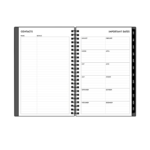 2024 Blue Sky™ ASMBLD Weekly/Monthly Planning Calendar, 5" x 8", Gray, January to December 2024, 145154