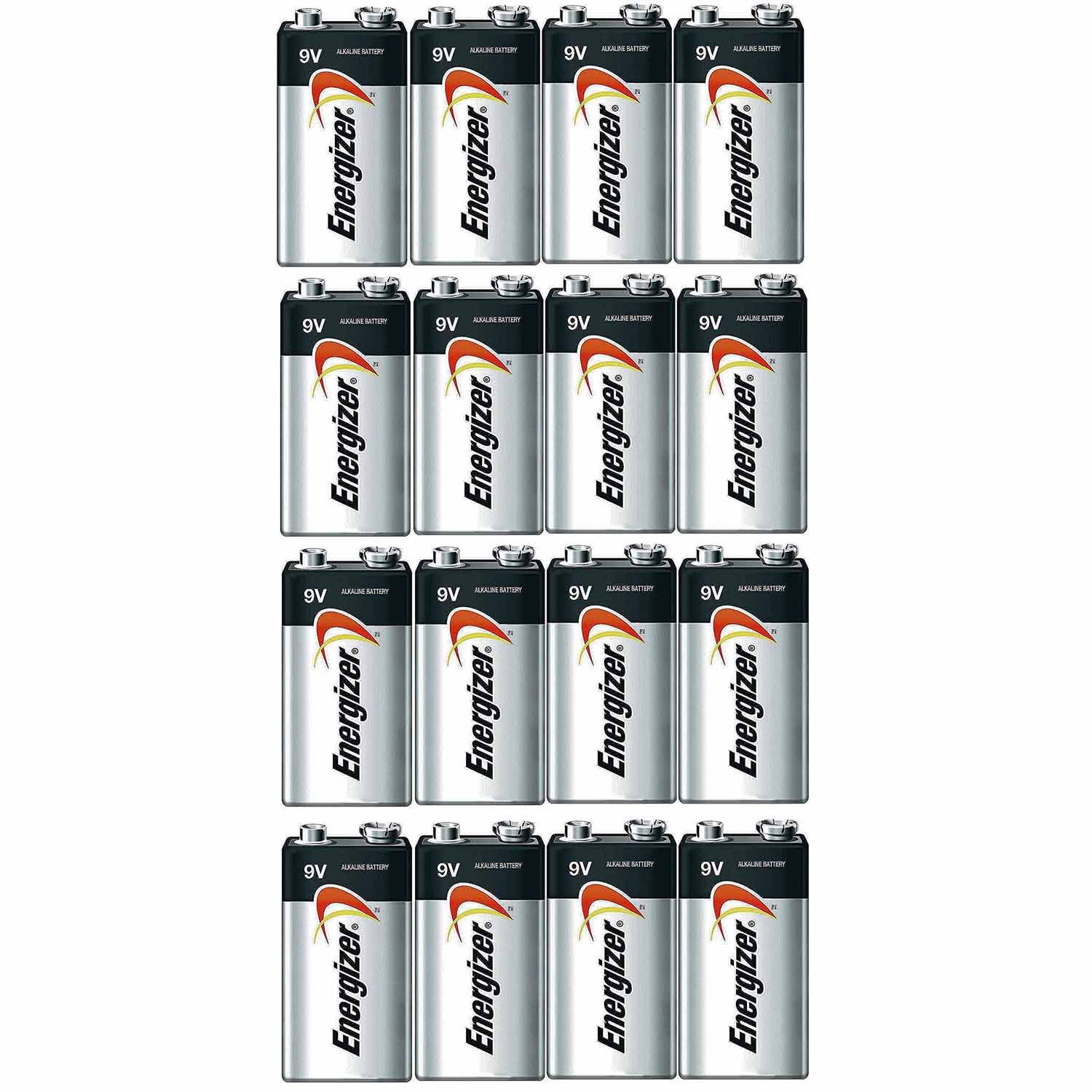 Energizer E522 Max 9V Alkaline battery Exp. 12/22 or later - 16 Count
