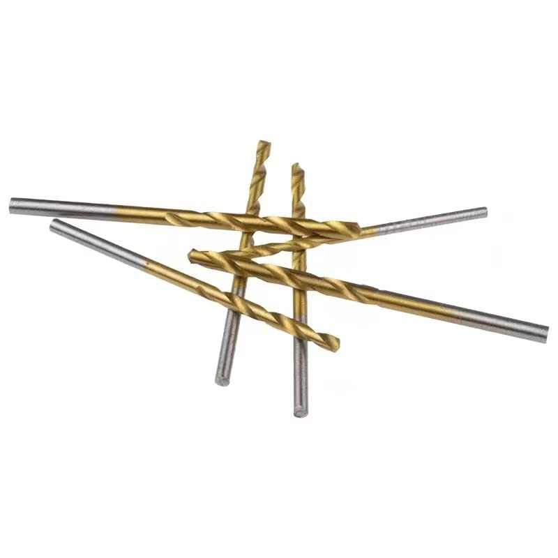 60PCS Titanium Micro Twist Drill Bits 1mm, 1.5mm, 2mm, 2.5mm, 3mm, 3.5mm-10pcs for Each，Small Fully Ground Mini Drill Bits for Wood, Plastic, Aluminum,DIY Making Craft Engraving