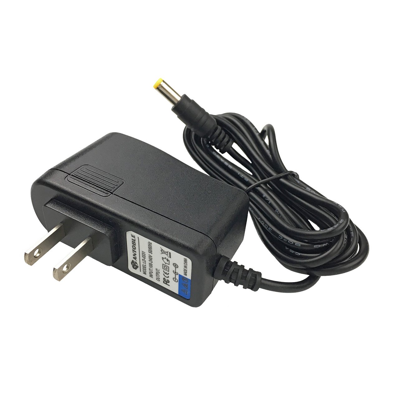 ANTOBLE 6.5ft Cord AC Adapter for HMDX JAM Party Wireless Boom Box HX-P730 HX-P730BL HX-P730GY HX-P730PK Rechargeable Stereo Boombox Power Supply