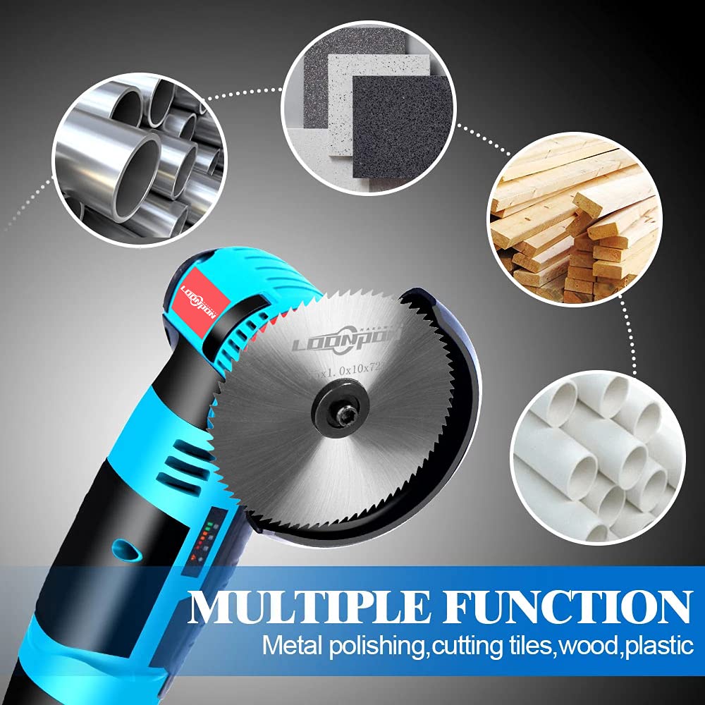 3 Inch HSS Circular Saw Blade 72T for Wood Plastic Metal Cutting with 3/8 Inch Arbor (1Pcs)