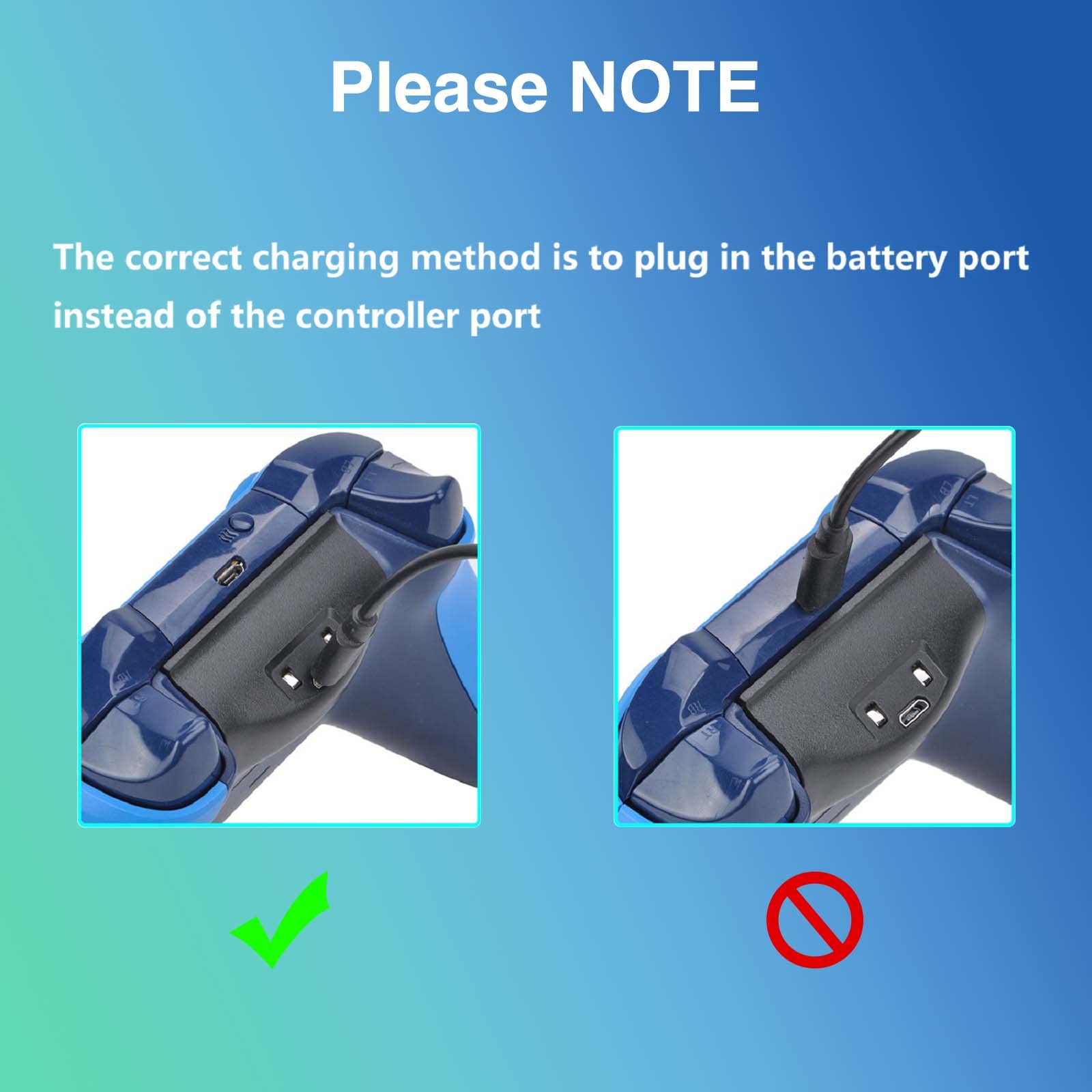 2 Pack Xbox One Rechargeable Battery Pack, 1400mAh Xbox One Controller Battery for Xbox One S/X/Elite Controller with 2 in 1 USB Charging Cable