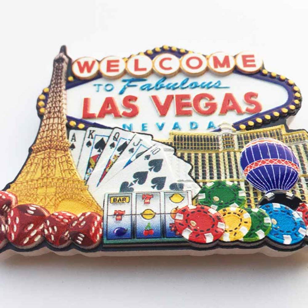 3D Famous Casino Las Vegas Nevada USA Fridge Magnet Souvenir Gift,Home & Kitchen Decoration Magnetic Sticker Las Vegas USA Refrigerator Magnet Collection