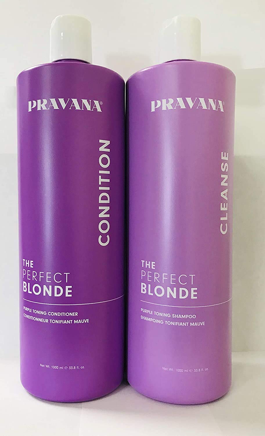 Pravana The Perfect Blonde Purple Toning Shampoo And Conditioner 33 Ounce