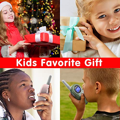 QNIGLO Walkie Talkie for Kids Rechargeable, Kids Walkie Talkies 3 Pack, Outdoor Camping Games with ๐๐ถ-๐ถ๐ผ๐ป ๐๐ฎ๐๐๐ฒ๐ฟ๐, Toys for Boys Girls Walkie Talkies Halloween Xmas Birthday Gifts