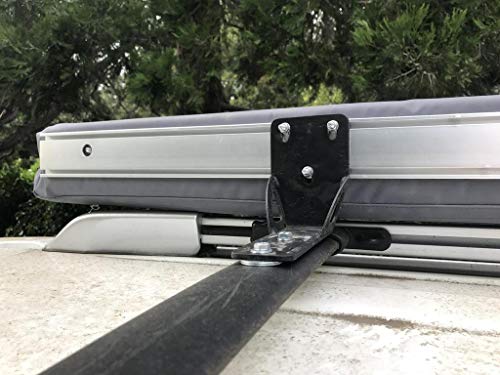 ARB 813402 Awning Bracket 50 mm Wide Pre-Drilled Holes 8 mm Gusseted Awning Bracket Ideal for Additional Strength for Off-Road use or Under Extreme Conditions.