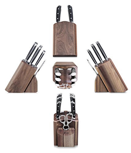 Cangshan TS Series 1020878 Swedish 14C28N Steel Forged 8-Piece Knife Block Set, Walnut