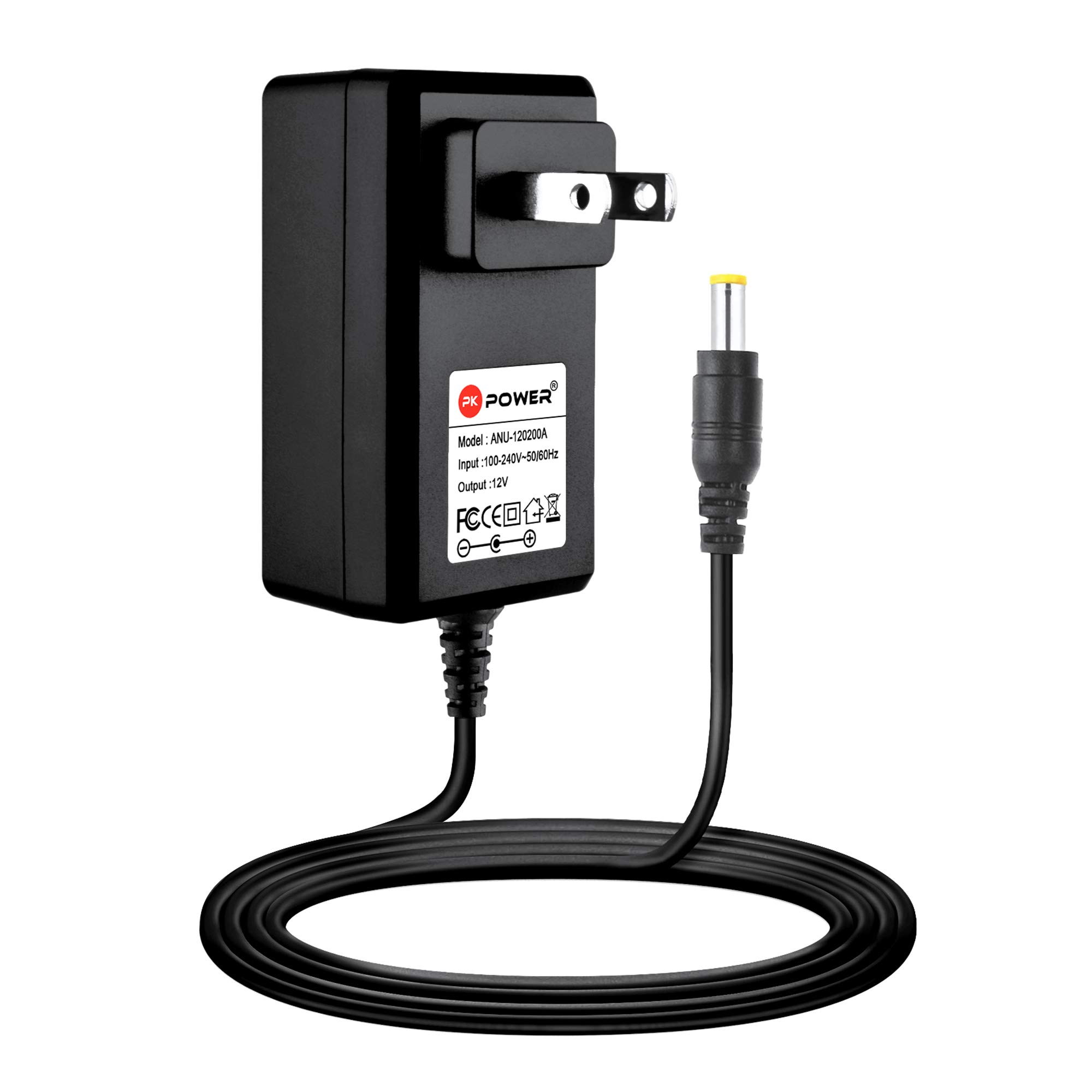 PKPOWER 12V AC Adapter Compatible with Korg PAD KAOSS KP2 KP3 R3 KA203 Dynamic Effects, Power Supply for Digital Piano KORG X50 KA-310 Micro-X 61-Key 88-Key SP170S SP-170S Micro X R3 MR-1000