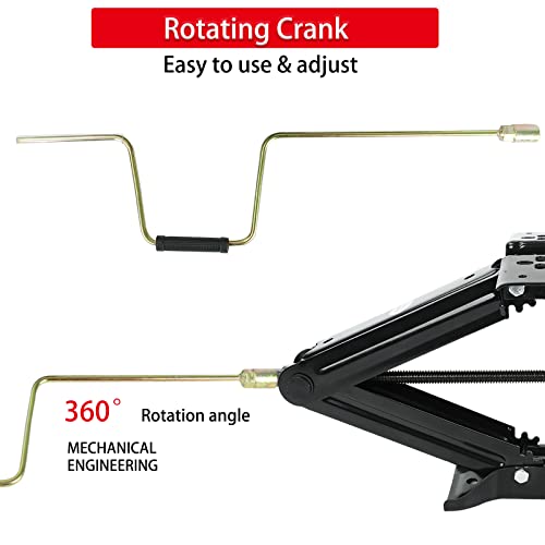 5000 lb Lift 24" RV Stabilizing Scissor Jack, Scissor Lifting Jacks w/Handle for Pop-Up Camper and Travel Trailer -Pack of 2