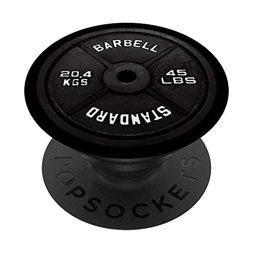 Gym Barbell Weight Plate Body Building Pop Socket PopSockets PopGrip: Swappable Grip for Phones & Tablets