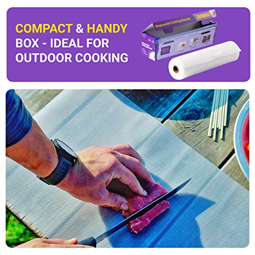 Disposable Plastic Cutting Board Sheets for BBQ & Camping β Large Flexible Chopping Boards β Cutting Mats for Kitchen and Outdoor 32'