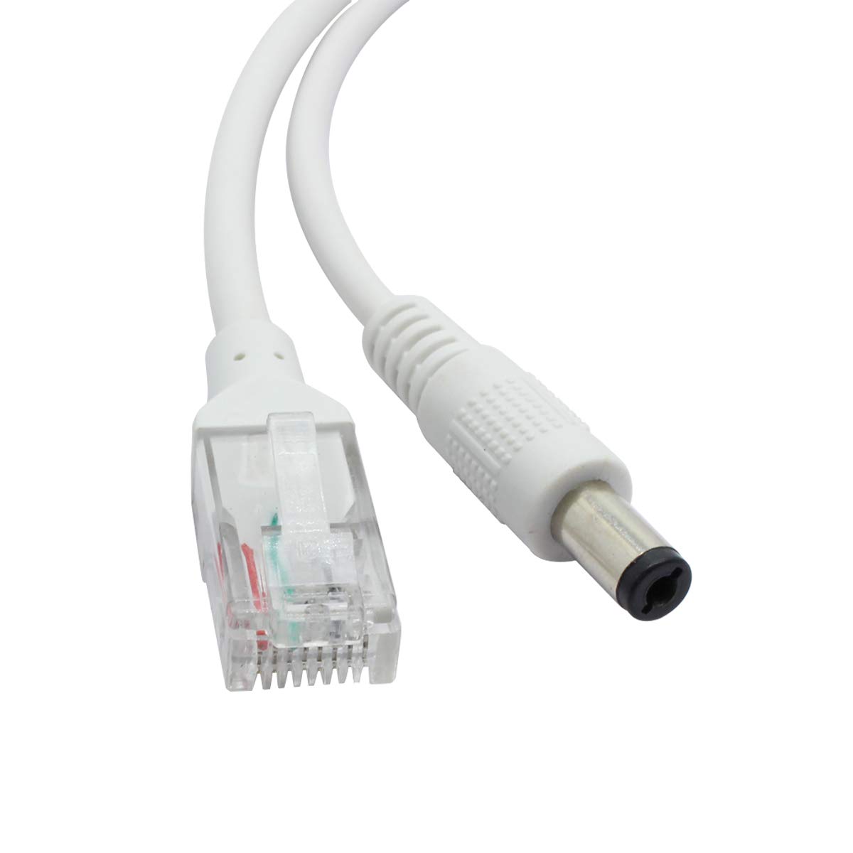ANVISION 2-Pack Active 48V to 12V Waterproof PoE Splitter Adapter, IEEE 802.3af Compliant 10/100Mbps, for IP Camera AP Voip Phone and More, White