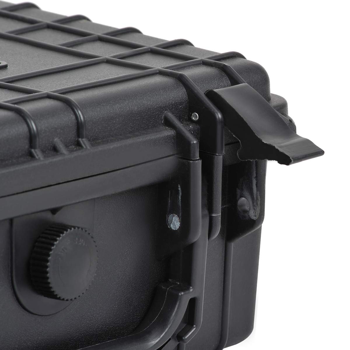 MEIJIA Portable Waterproof Protective Hard Case,Compact Camera Case with Customizable Fit Foam,Fit for Drones,Camera,Lens, 9.17inchx7.56inchx4.33inch, Black