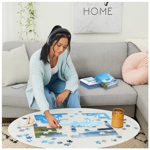 300-Piece Calm Jigsaw Puzzle for Relaxation, Stress Relief, and Mood Elevation, for Adults and Kids Ages 8 and up, Jasper Lake