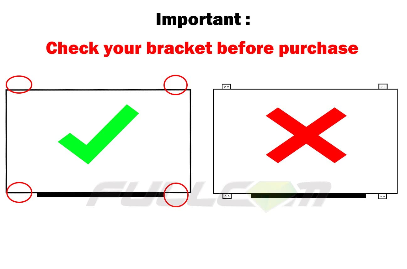 FULLCOM New 14 inch Screen Compatible with N140HCN-G53 IPS Narrow Edge 1920X1080 40PIN Matte Replacement Screens