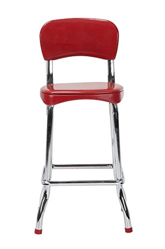 COSCO Stylaire 3 Piece High Top Set, Red & Chrome
