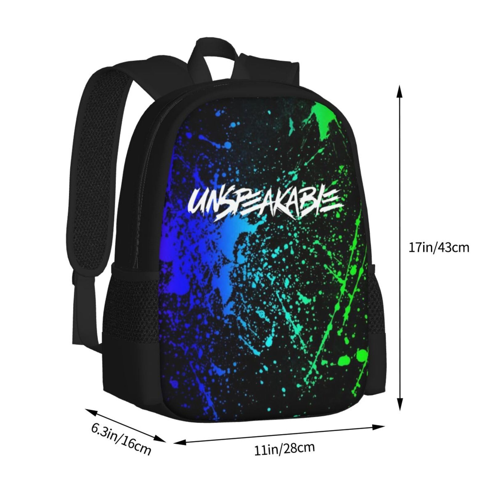 3D Printed Boys and Girls Game Backpack Travel Bags Cartoon Novelty Daily Backpack A4-One Size