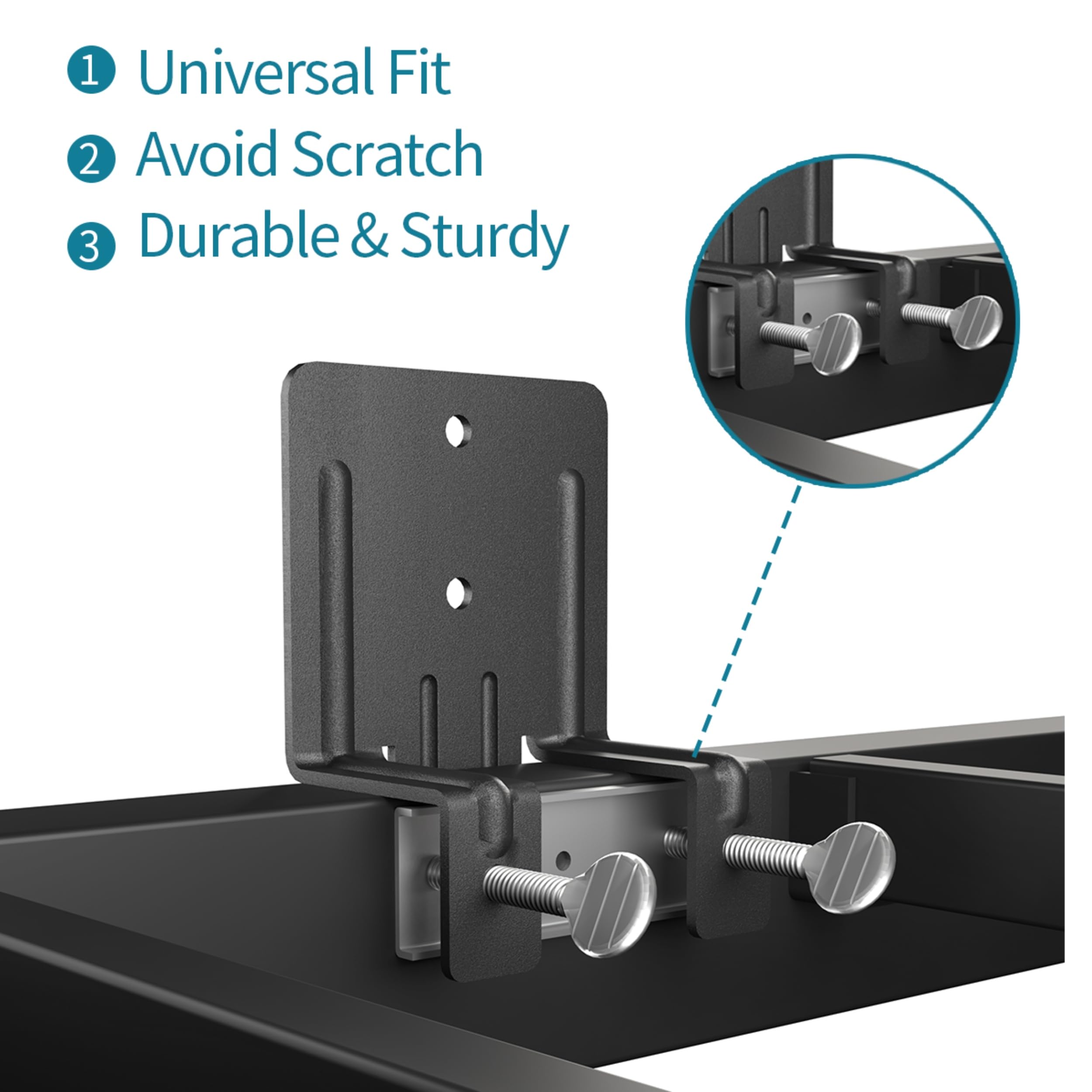 RLDVAY Mattress-Holder-in-Place,6 Pcs Mattress-Slide-Stopper, Non-Slip-Mattresss-Gaskets for Metal Bed Frame, Matress-Retainer-Bar, Non-Slip Mattress Gripper, Easy to Install, Black