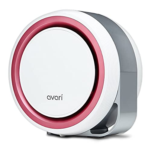 AVARI⢠525 Pink Desktop Personal Air Purifier for Filtering Personal Breathing Zone. Ultra Quiet Electro-Static Filters to 0.1 Micron