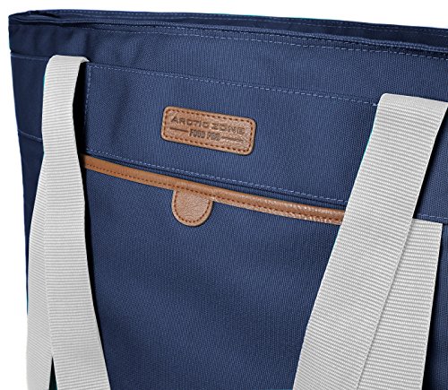 Arctic Zone 5-12140-14-0E Jumbo Thermal Insulated Tote Hot/Cold Food Carrier-Large, Navy