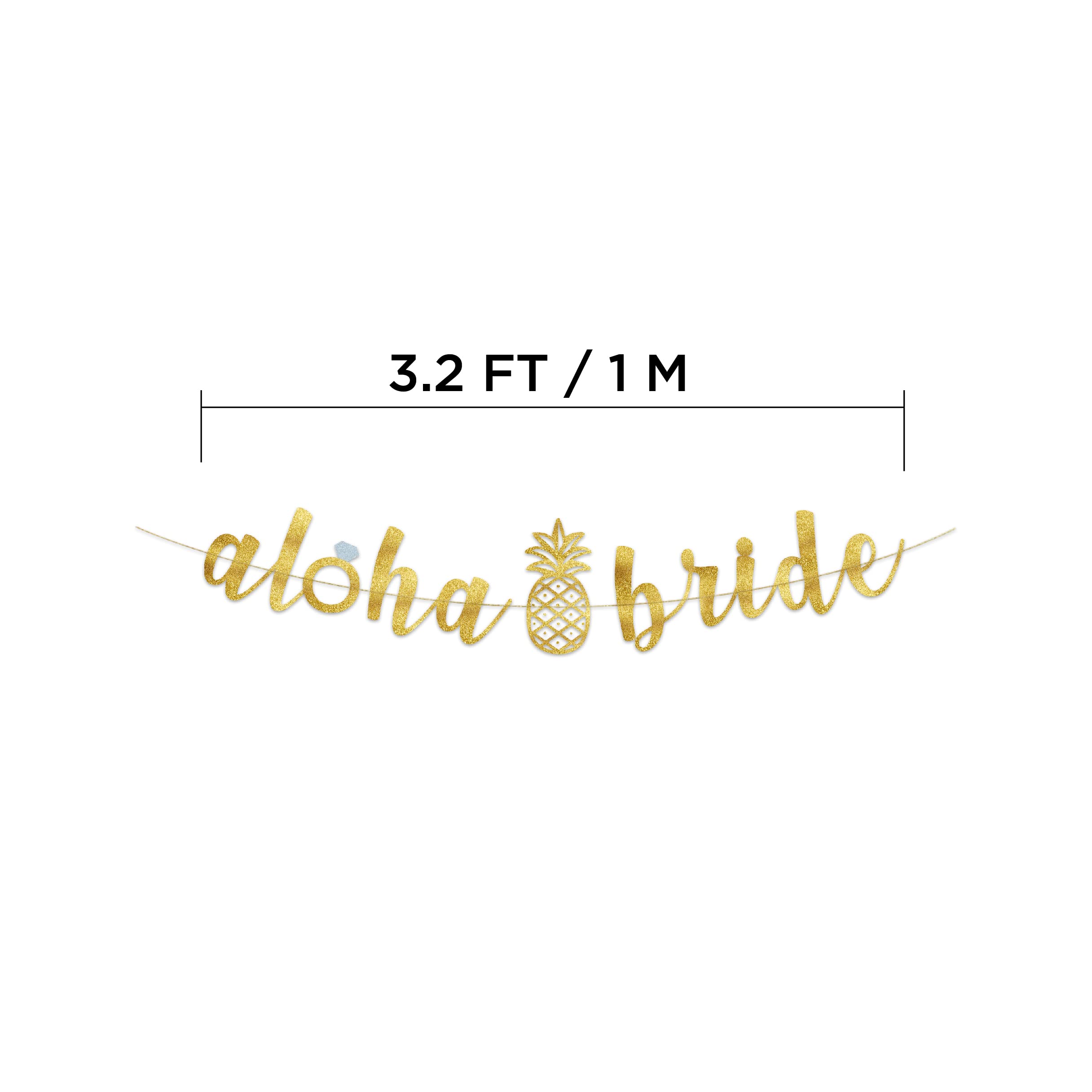 Aloha Bride Banner - Bachelorette Party Decorations, Ideas, Supplies, Gifts, Jokes and Favors