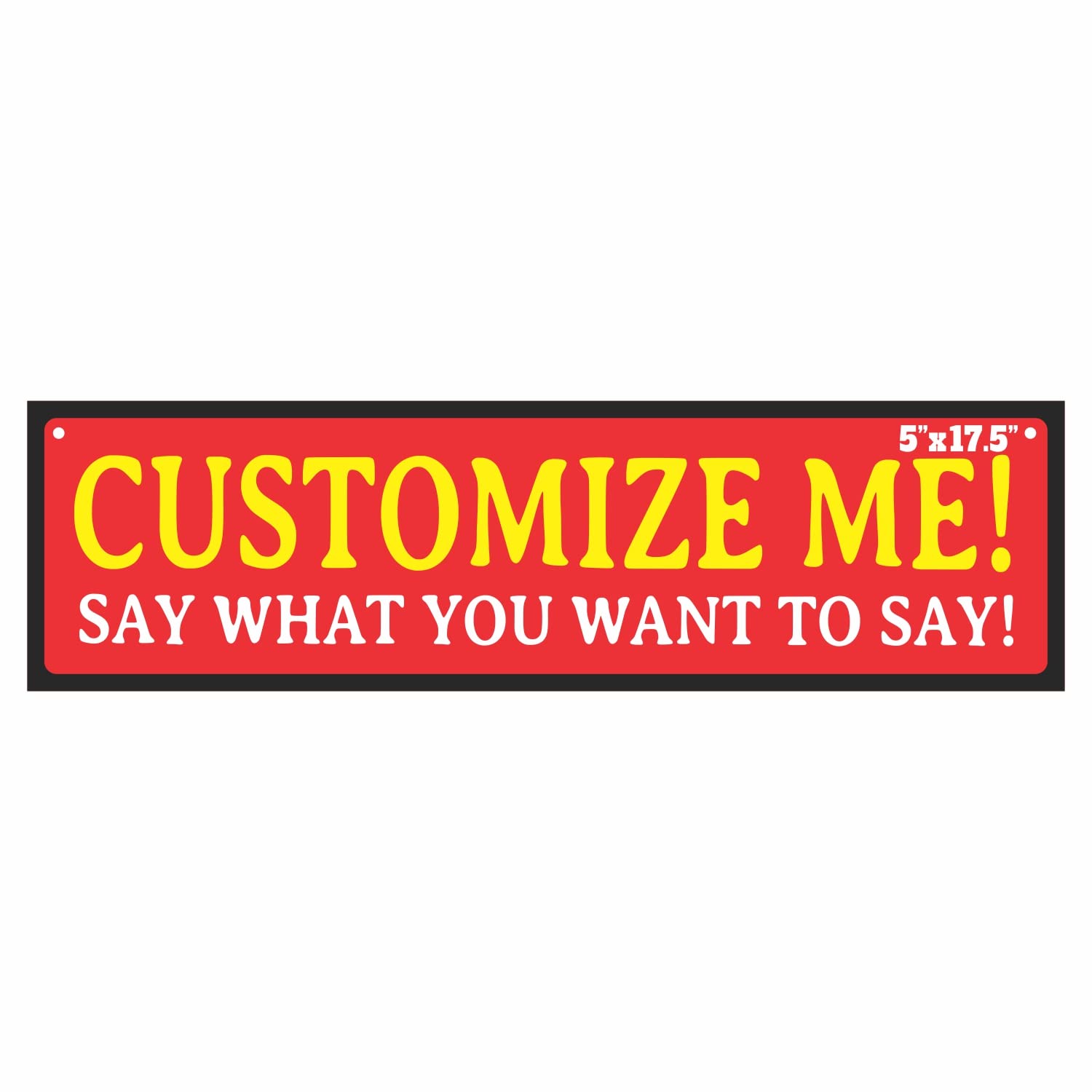 ATX Custom Signs - Weatherproof Aluminum Metal Custom Personalized Sign Multiple Sizes Custom Text Caution, Danger, Warning Notice