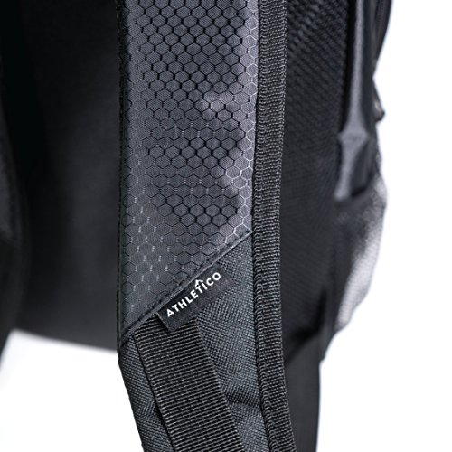 Athletico Youth Soccer Bag - Soccer Backpack & Bags for Basketball, Volleyball & Football | Includes Separate Cleat and Ball Compartment (Black)
