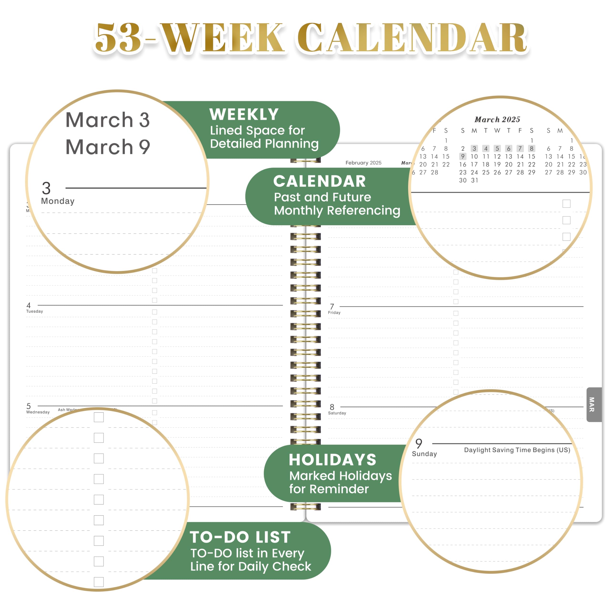 2024-2025 Planner - Planner 2024-2025 from July 2024 - June 2025, 8" x 10", Weekly and Monthly Planner 2024-2025 with Marked Tabs, Flexible Cover + Thick Paper + Twin-Wire Binding - Pink