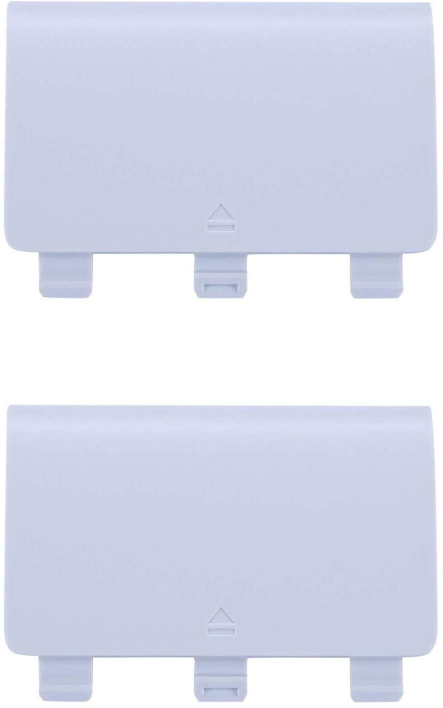 2PCS Battery Back Cover Lid Door Replacement for Xbox One Controller White