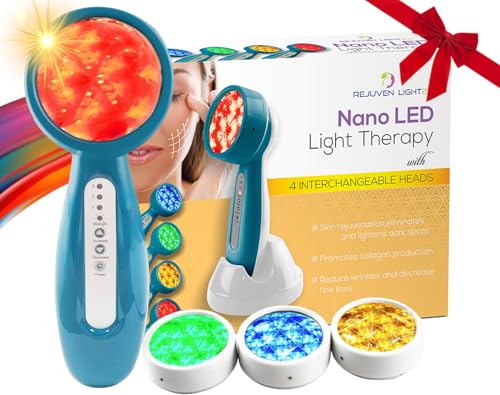 Fusion Skin Duo Red & Blue Light Therapy for Face Handheld LED Light Therapy Facial Massager Anti-Aging Wrinkle Reduction Device