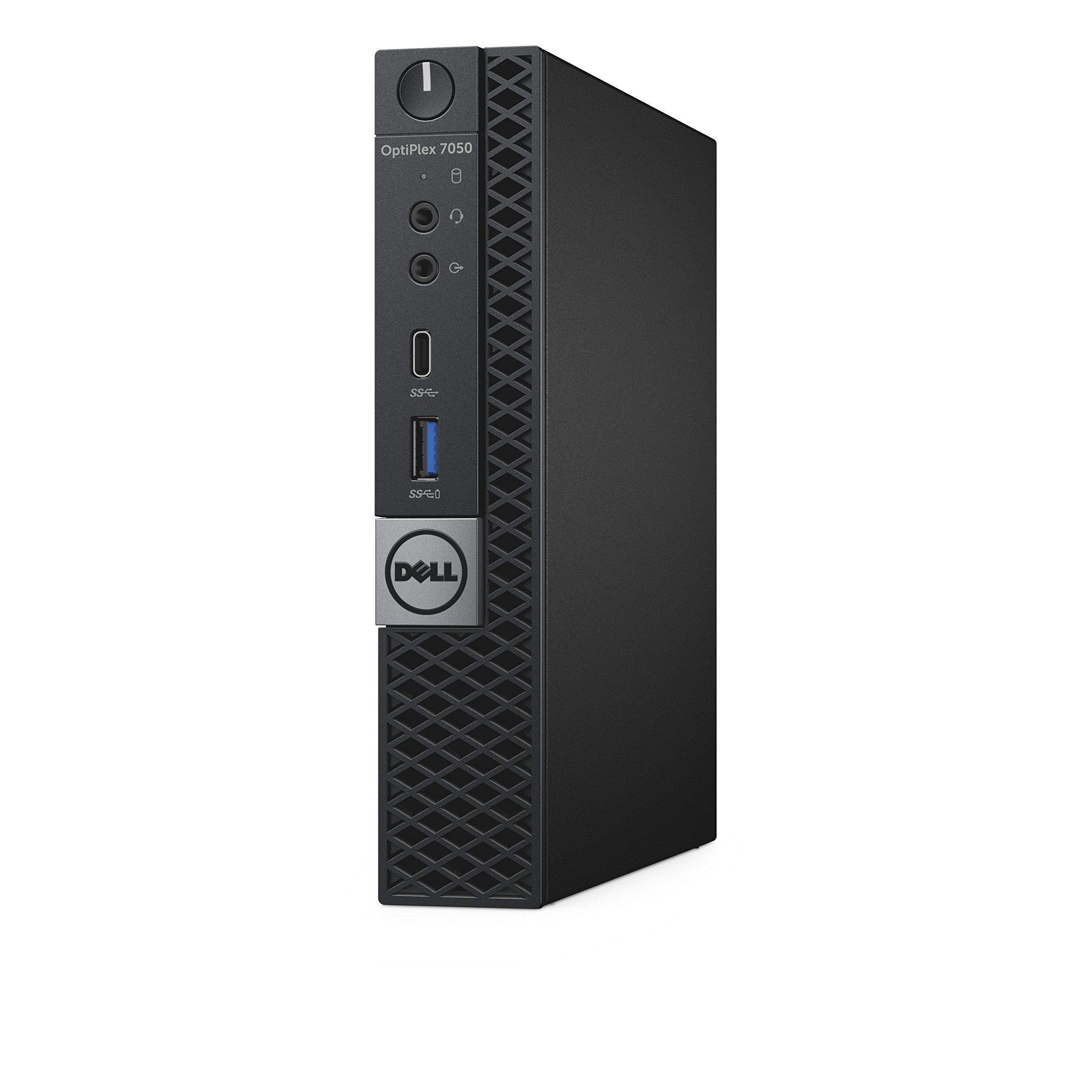 Dell OptiPlex 7050 Micro Form Factor Desktop Computer, Intel Core i7-7700T, 8GB DDR4, 256GB Solid State Drive, Windows 10 Pro (T6H1F) (Renewed)