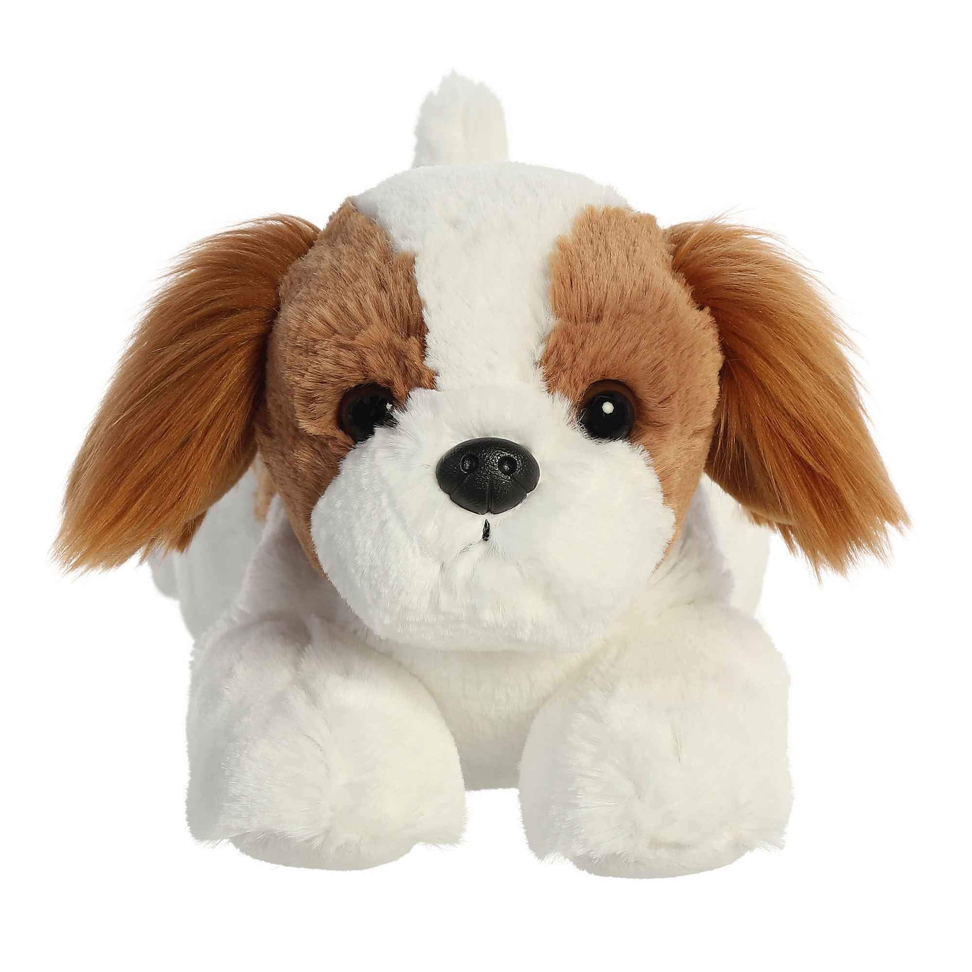 Aurora® Adorable Flopsie™ Stella Shih Tzu™ Stuffed Animal - Playful Ease - Timeless Companions - White 12 Inches