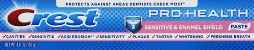 Crest Pro-Health Sensitive & Enamel Shield Toothpaste, Mint, 4.6 oz