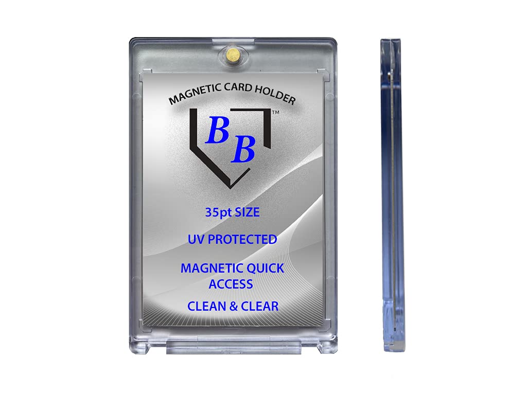 BB-Bands 35pt Magnetic Close Trading Card Case | Quick Access | Perfect Protection Holder With UV Protection And Clear Viewing for Sports or Magic Cards (1)