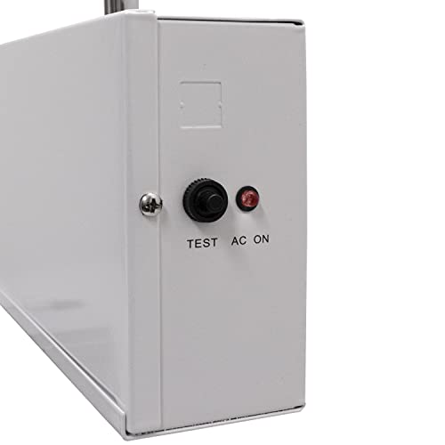 LFI Lights | Chicago Approved Emergency Light | White Steel Housing | Two LED Adjustable Round Heads | Hardwired with Battery Backup | UL Listed | 6V 10W | EL-CHLED