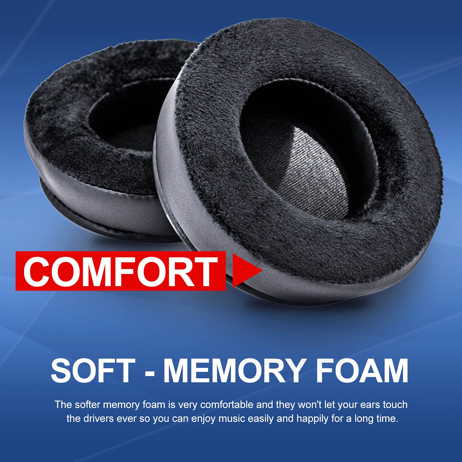 Virtuoso XT Ear Pads Replacement for Virtuoso RGB Wireless SE XT Headset, More - Softer Memory Foam, Added Thickness, Extra Durability, Hybrid (PU/Velour)
