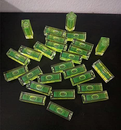 6PCS Small Bubble Level Frame Mural Hanging 10x10x29mm Mini Square Spirit Level Picture Hanging Levels Mark Measuring Instruments Layout Tools