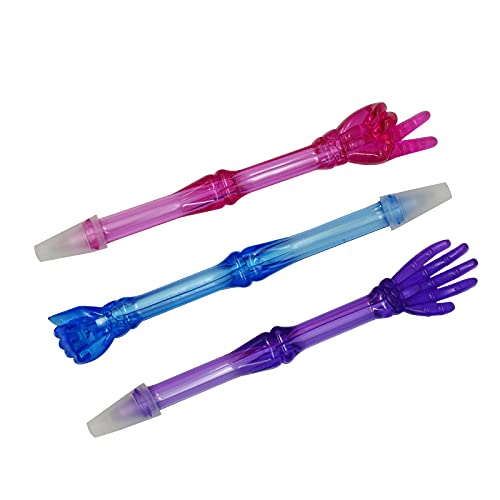 Maydahui 12PCS Finger Bone Ballpoint Pen Cute Gestures Pens Black Ink for All Saints' Day Girl Students School