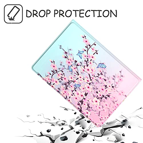 USTY Samsung Galaxy Tab A 10.1 Case 2019 SM-T510 - Slim Shell Lightweight Premium PU Leather Folio Stand Case Protective Cover for Samsung Galaxy Tab A 10.1 Inch Tablet, Cherry Blossom